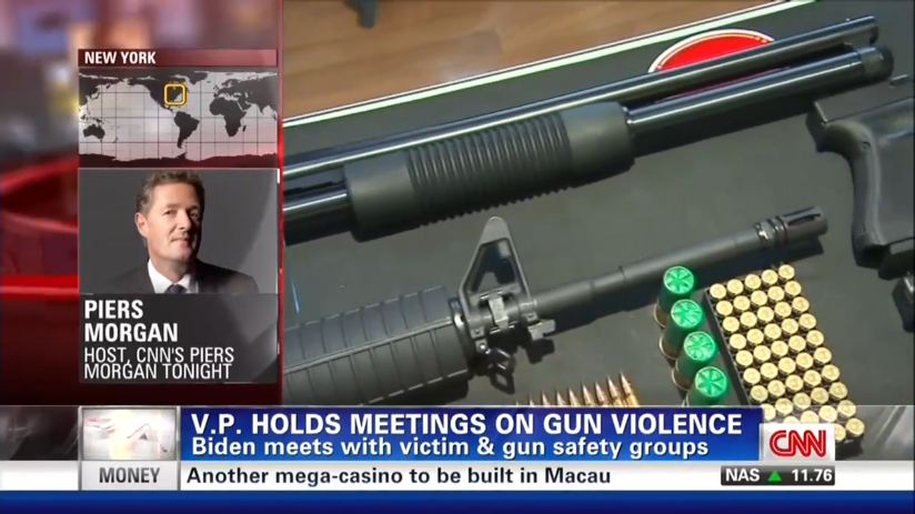 CNN Proudly Touting Piers Morgan’s Gun Control Rant