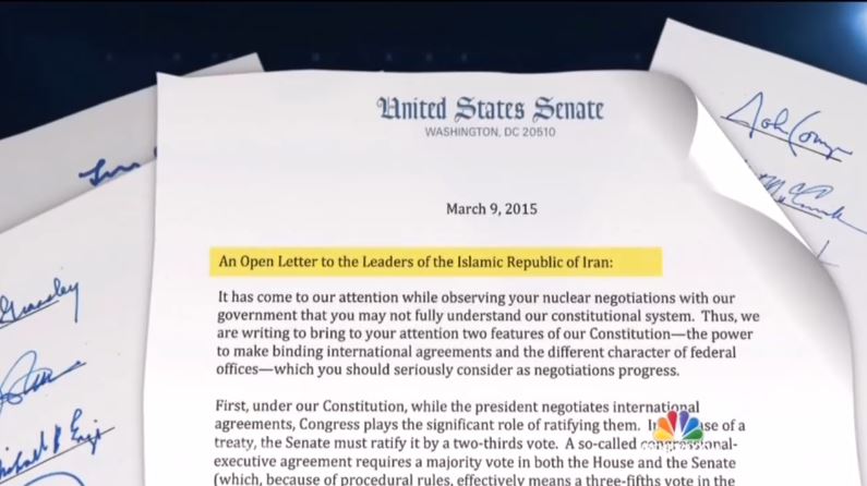 NBC: Senate GOP Letter ‘Patronizes’ Iran; Gives More Airtime to Zarif ...