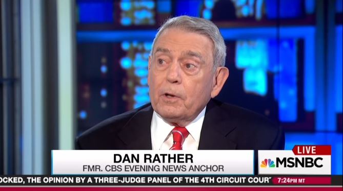 Dan Rather Melts Down at Fear Trump Is Endangering Founding Principles ...