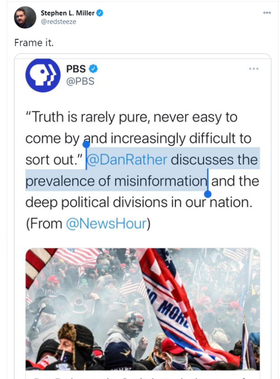 To Discuss Truth and Misinformation, PBS Touts the Wisdom of... DAN ...