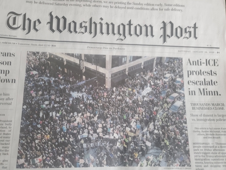 SHAMELESS: No 'March for Life' Story in WashPost, Page 1 Anti-ICE ...