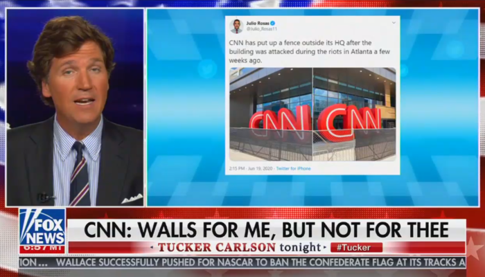 Tucker Mocks CNN’s Use of ‘Border Fence’ to Stop ‘Peaceful’ Protesters ...