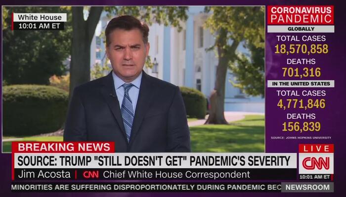 Poor Jim! WH Reporters Comfort Acosta After Trump Calls Him a ‘Fake ...