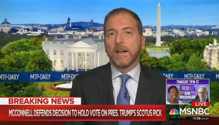Scared Chuck Todd: Republicans on SCOTUS ‘Suicide Mission’! | Newsbusters