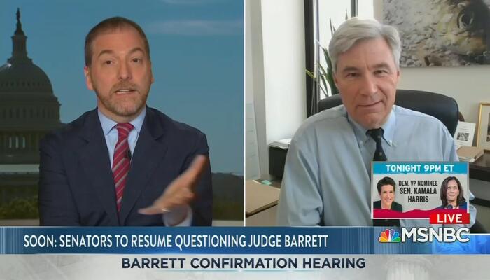 Liberal Shill Chuck Todd Cheers Dem Senator’s Kooky Barrett Conspiracy ...