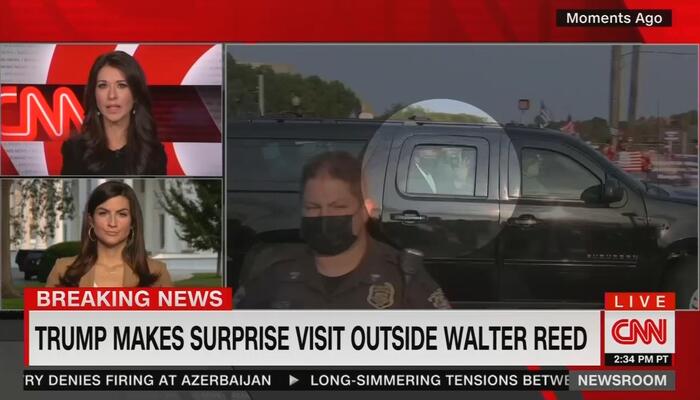 CNN MELTS DOWN Over Trump's Public Appearance at Walter Reed | Newsbusters