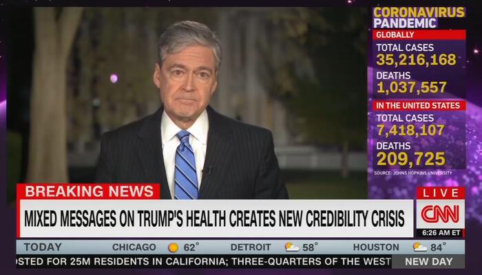 CNN's Get-Well Card: 'Deeply Dishonest' Trump Has Left 'Wreckage' in ...