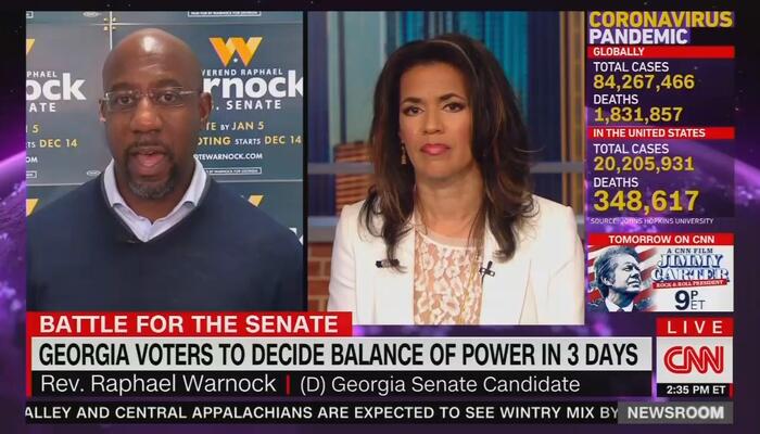 CNN Does PR for Warnock in Interview: GOP Attacks On Him Are 'Out of ...