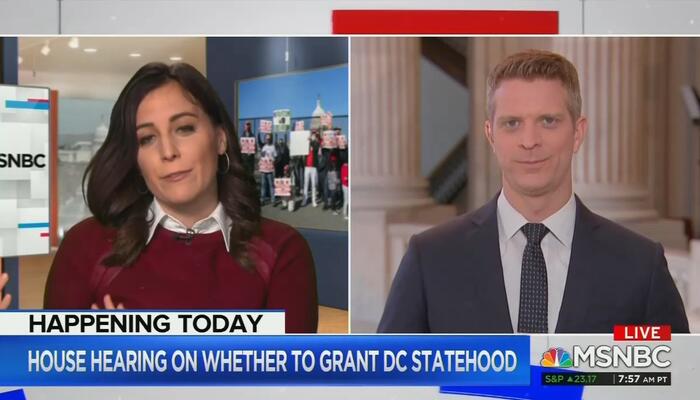 DEMOCRAT TV: MSNBC Suddenly 'Intrigued' By Democracy Case for D.C ...