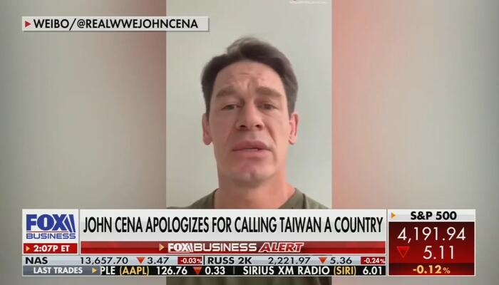 JOHN CHINA: WWE Star Apologizes to CCP for Calling Taiwan an ...