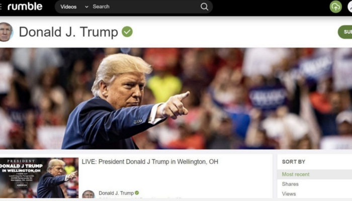 He's BACK! Donald Trump Joins Rumble
