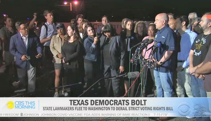 A Case of Journalism Broke Out! CBS Hits Texas Dems on 'Running Away ...