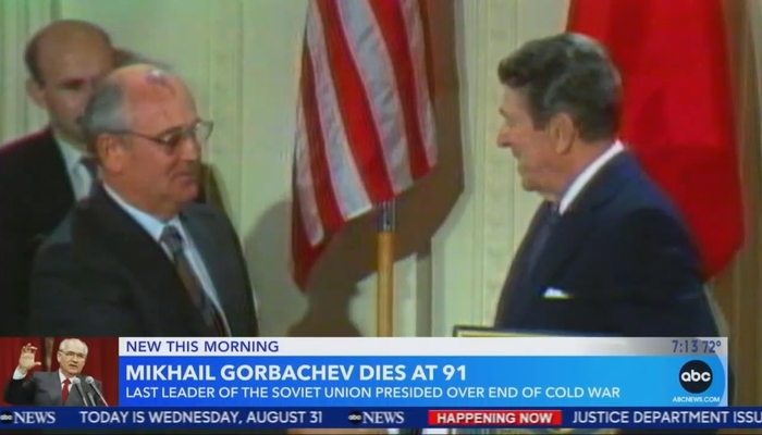 Nets Dismiss Reagan to Build Up Gorbachev: ‘East Germans Tore Down the ...