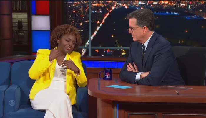 Colbert Lobs KJP Softballs, Wonders How WH Fixed Press Relations ...