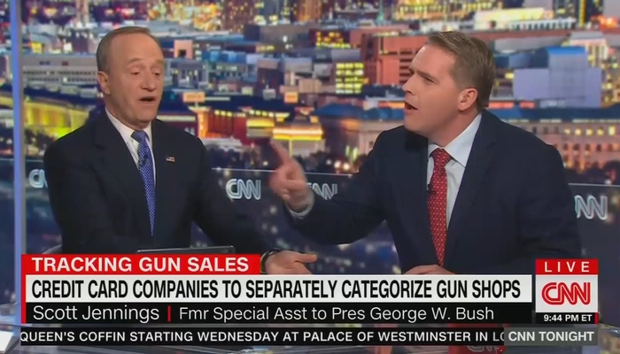 Jennings CRUSHES CNN for Defending Credit Cards Tracking Gun Buys