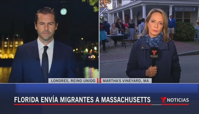 Telemundo Reporter: The Martha's Vineyard NIMBYs Are Mad at Migrant ...