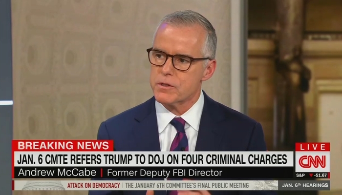 Andrew McCabe Calls J6 Committee Referrals a 'Pandora's Box' | Newsbusters