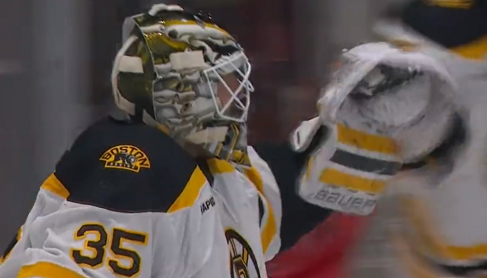 A Goalie Goal?! Bruins' Linus Ullmark Accomplishes Rare Feat Against ...