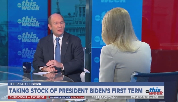 'Seen Him Stumble' ABC's Raddatz Confronts Chris Coons on Biden's Age ...