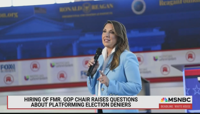 Ronna McDaniel Out At NBC, After MSNBC Hosts Throw On-Air Temper Tantrums