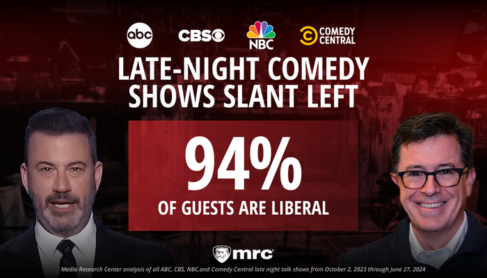 Late Night DNC: 94 Percent of Late Night Guests Are Liberal