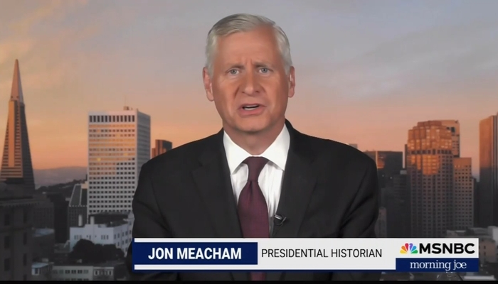On MSNBC, Jon Meacham Compares Biden to George Washington for Dropping Out