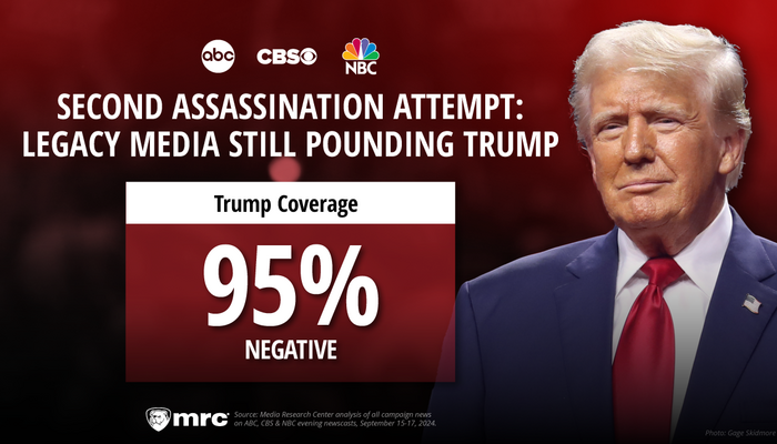Despite Shooting, ABC, CBS and NBC Blast Trump with 95% Bad Press