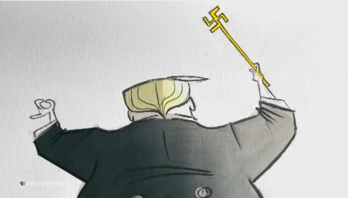 PBS Celebrates Artistic Freedom for Cartoonist Who Drew Trump With a ...
