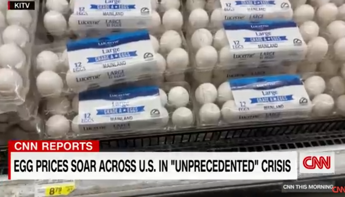 OXYMORON ALERT: CNN Says Trump’s Falling Egg Price Fiction Now Reality
