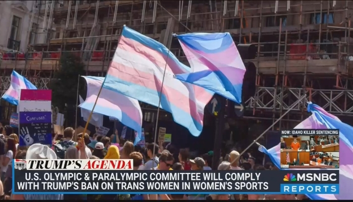 NBC Sad Men Are Banned From Competing Against Women in The Olympics