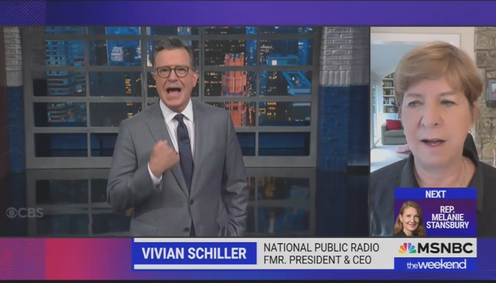 Ex-NPR CEO: Colbert Spoke Truth to Power In 'Very Bipartisan Way'