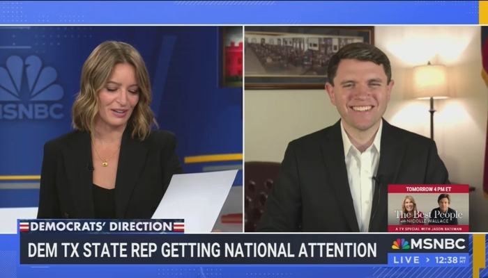 Katy Tur Talks Up Viral Democrat Who Argues Against 'Far Right'