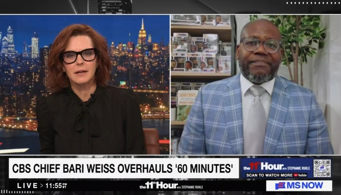 CBS 60 Minutes Shakeup Criticized as State Capture by MS NOW 11th Hour