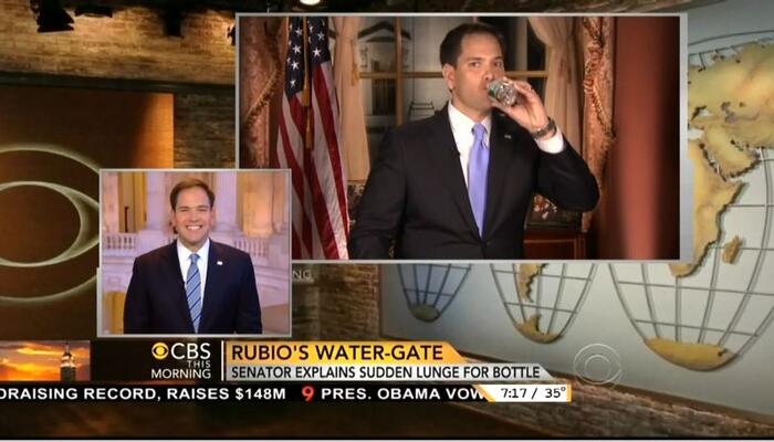 NBC's Williams Predicts Rubio's Water Sip 'Just Might Live On Forever ...