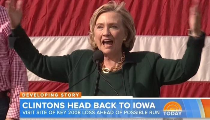 NBC and CBS Gush Over Hillary In Iowa: 'Can She Do It This Time ...