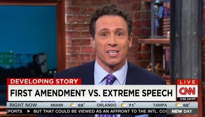 CNN's Cuomo Dubiously Claims: 'Hate Speech is Excluded from Protection ...