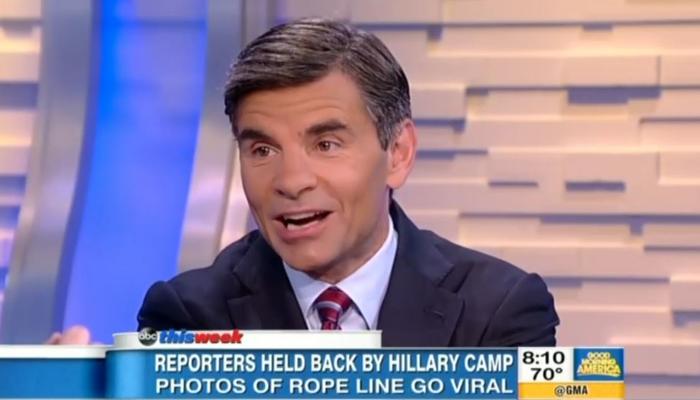 Stephanopoulos: Clinton Campaign Sees Press as ‘Major Opponent ...