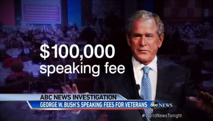 ABC Airs Full Report Bashing Bush on Speaking Fee; Skipped ...