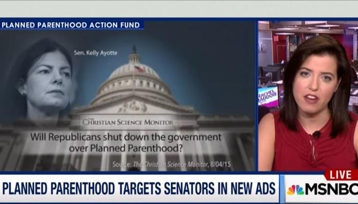 MSNBC Cheers Planned Parenthood ‘On the Offensive’, ‘Targeting’ GOP ...