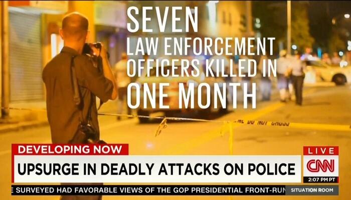 CNN Spotlights 'Troubling Wave of Police Deaths' In Recent Weeks ...