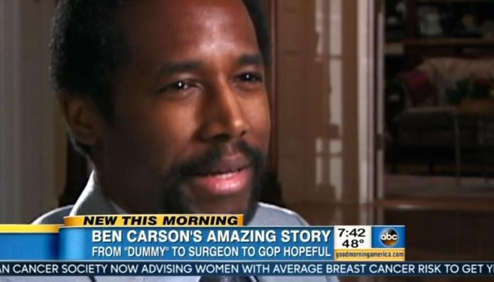 Shocker: ABC Offers Positive Portrait of ‘Amazing’ Ben Carson | Newsbusters