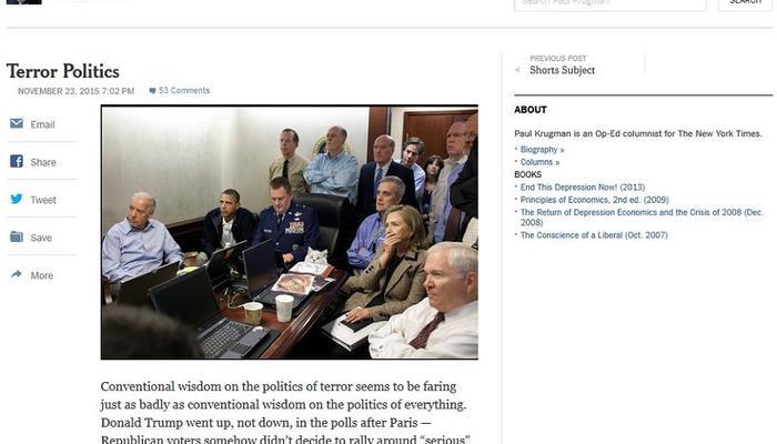 NYT Tripped By Stray Cat; Uses Modified Obama Photo in Krugman Column ...