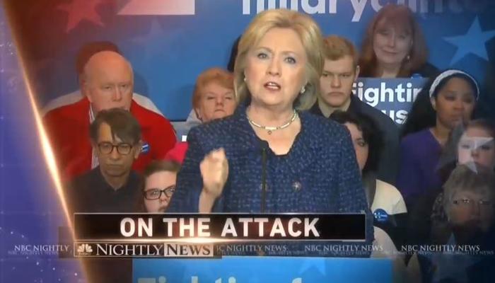 Networks Hail Hillary ‘On the Attack’ Against Bernie, But Continue E ...