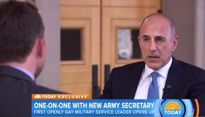 NBC’s Lauer Imagines Homophobia at Pentagon Toward Gay Army Secretary ...