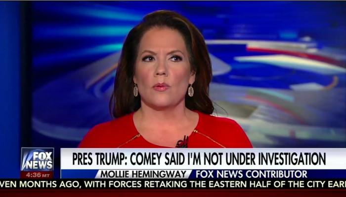 Mollie Hemingway Calls Out Media for ‘Delusional’ Comey Narrative ...