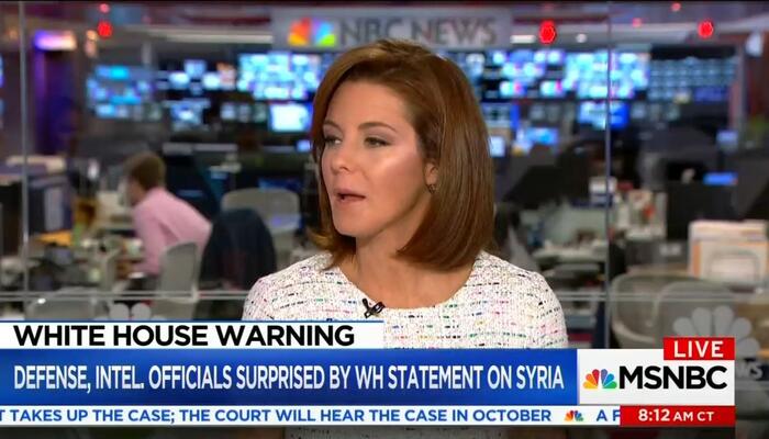 MSNBC Dismisses White House Syria Warning as ‘Political Move,’ ‘Wag the ...