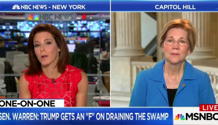 MSNBC’s Ruhle Giddy Over Elizabeth Warren Giving Trump a ‘F’ Grade ...