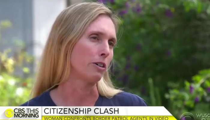 CBS Touts Video of Woman Berating Border Patrol Agent | Newsbusters