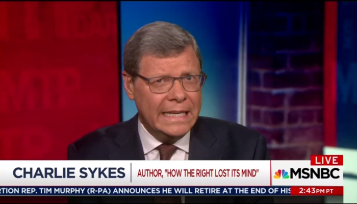 WATCH: Charlie Sykes Beats Himself Up for Being a Former Conservative ...