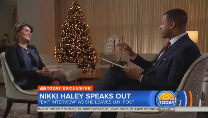 NBC to Nikki Haley: Are You Leaving Because ‘Investigation Growing ...